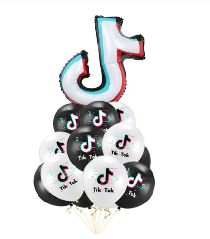 Tick Tock balloons - 11pcs (foil and latex) – Perfectpartiesnz