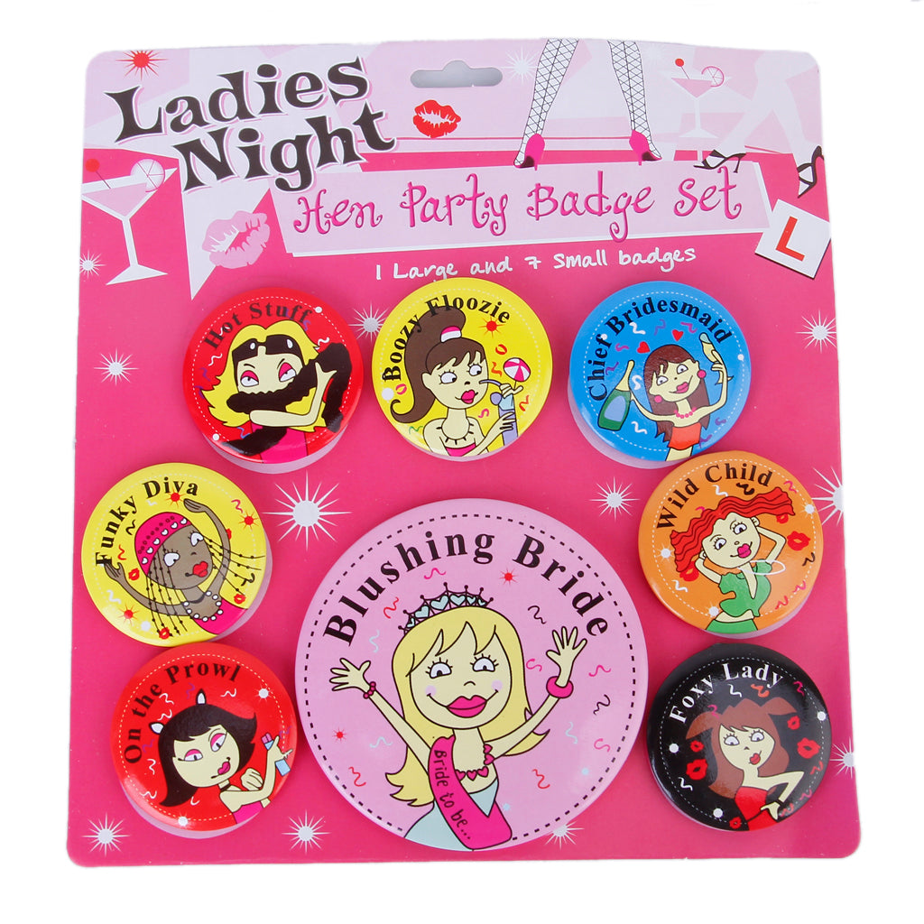Hens Night badges (8 pack) – Perfectpartiesnz