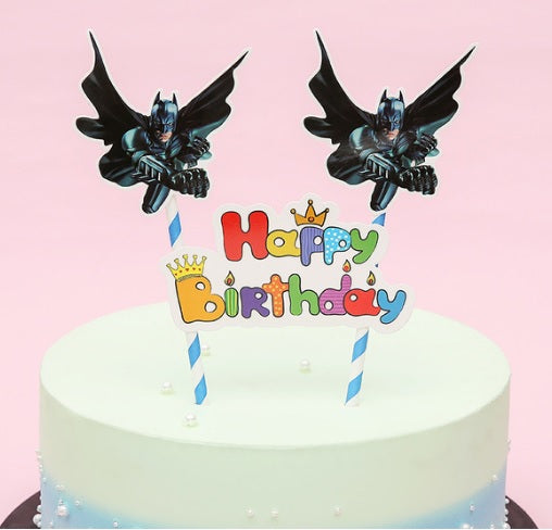 Caped Crusader cake topper – Perfectpartiesnz