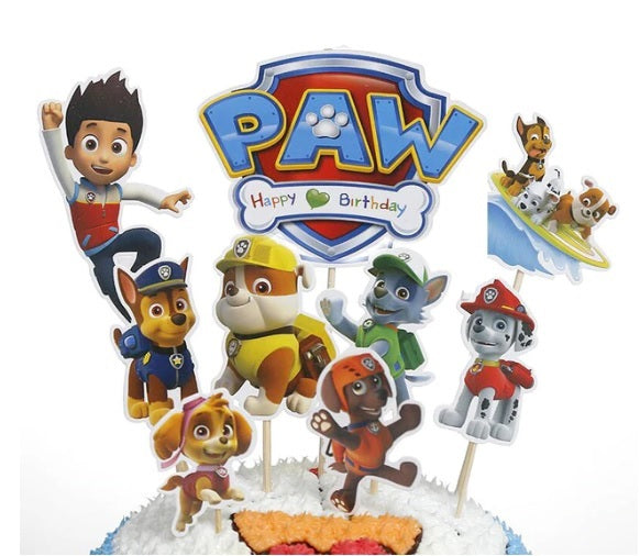 Puppy Patrol Cake Topper Perfectpartiesnz puppy-patrol-cake-topper-perfectpartiesnz